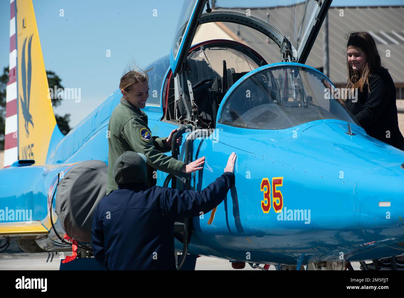 1st Lt. Christy Thorstenson, 25th Flying Training Squadron instructor pilot from Vance Air Force ...