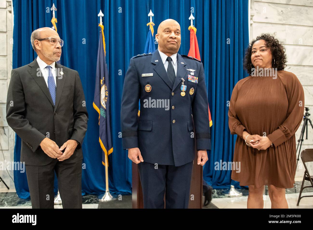Charles M. Walker is promoted to the rank of major general during ...
