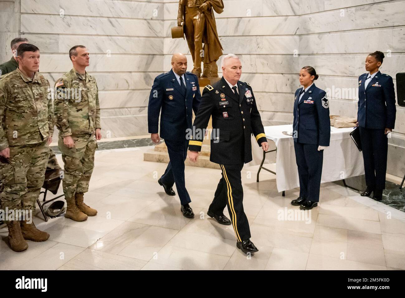 Charles M. Walker is promoted to the rank of major general during ...