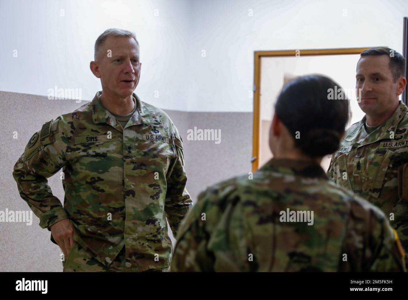 U.S. Army Maj. Gen. Douglas Sims, commanding general of the 1st ...