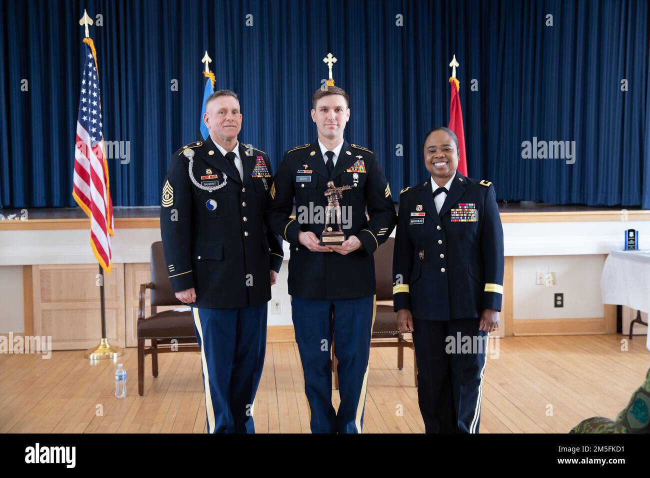 U.S. Army Brig. Gen. Janeen Birckhead (right), commander of the ...