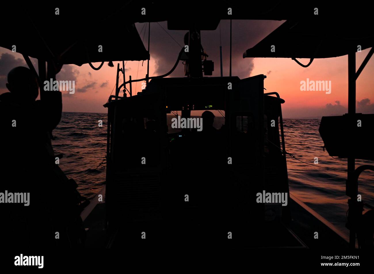 U.S. Navy Reserve members with the Maritime Expeditionary Security ...