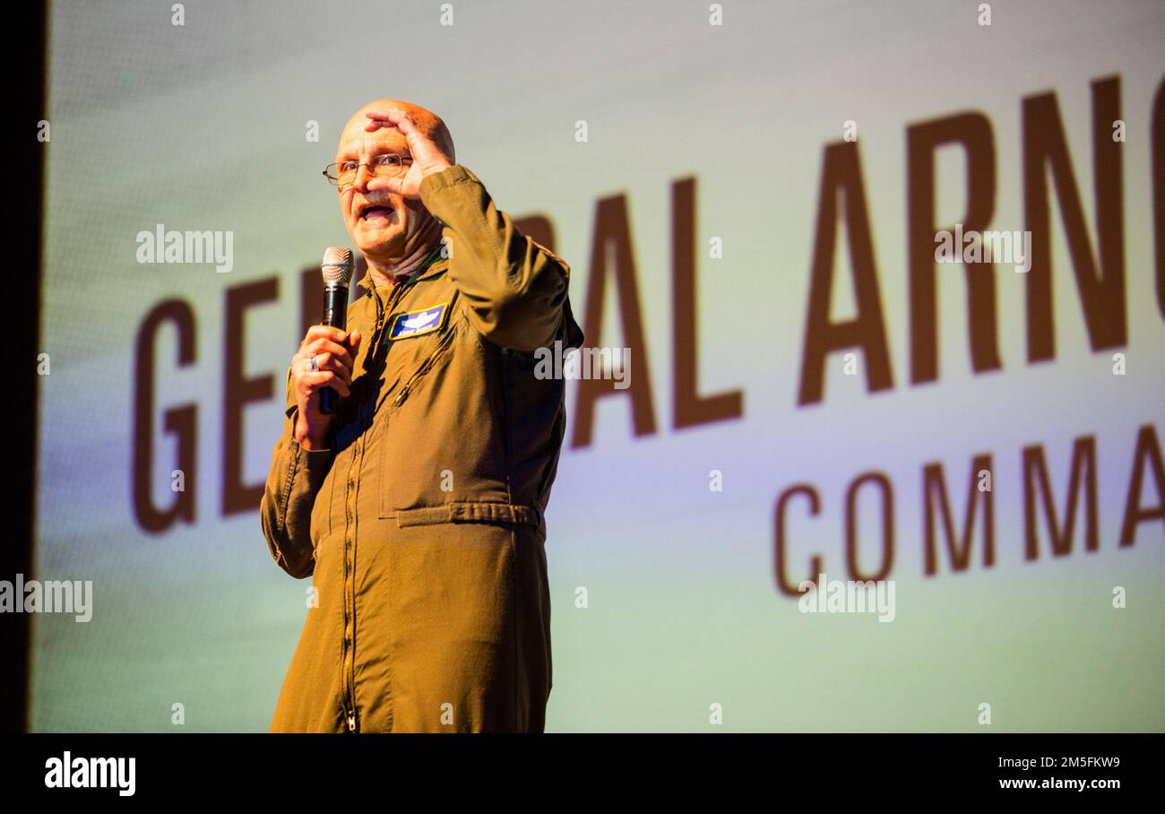Gen. Arnold W. Bunch, Jr., Air Force Materiel Command commander, gives ...