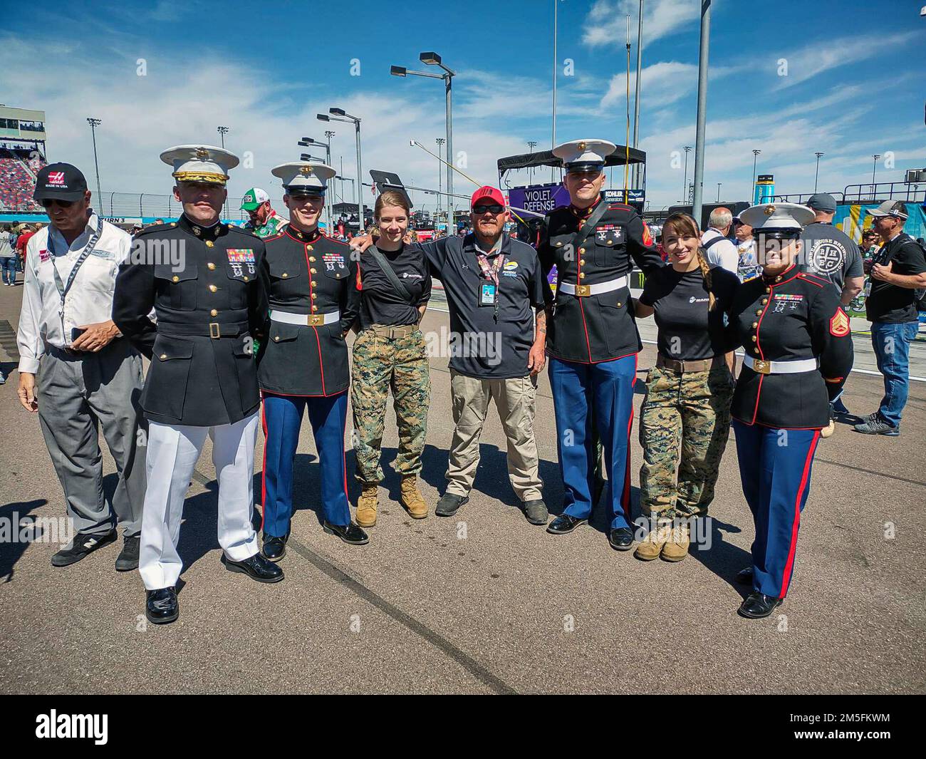 Travis Wells, a Pit Road Supervisor for NASCAR, poses with Arizona ...