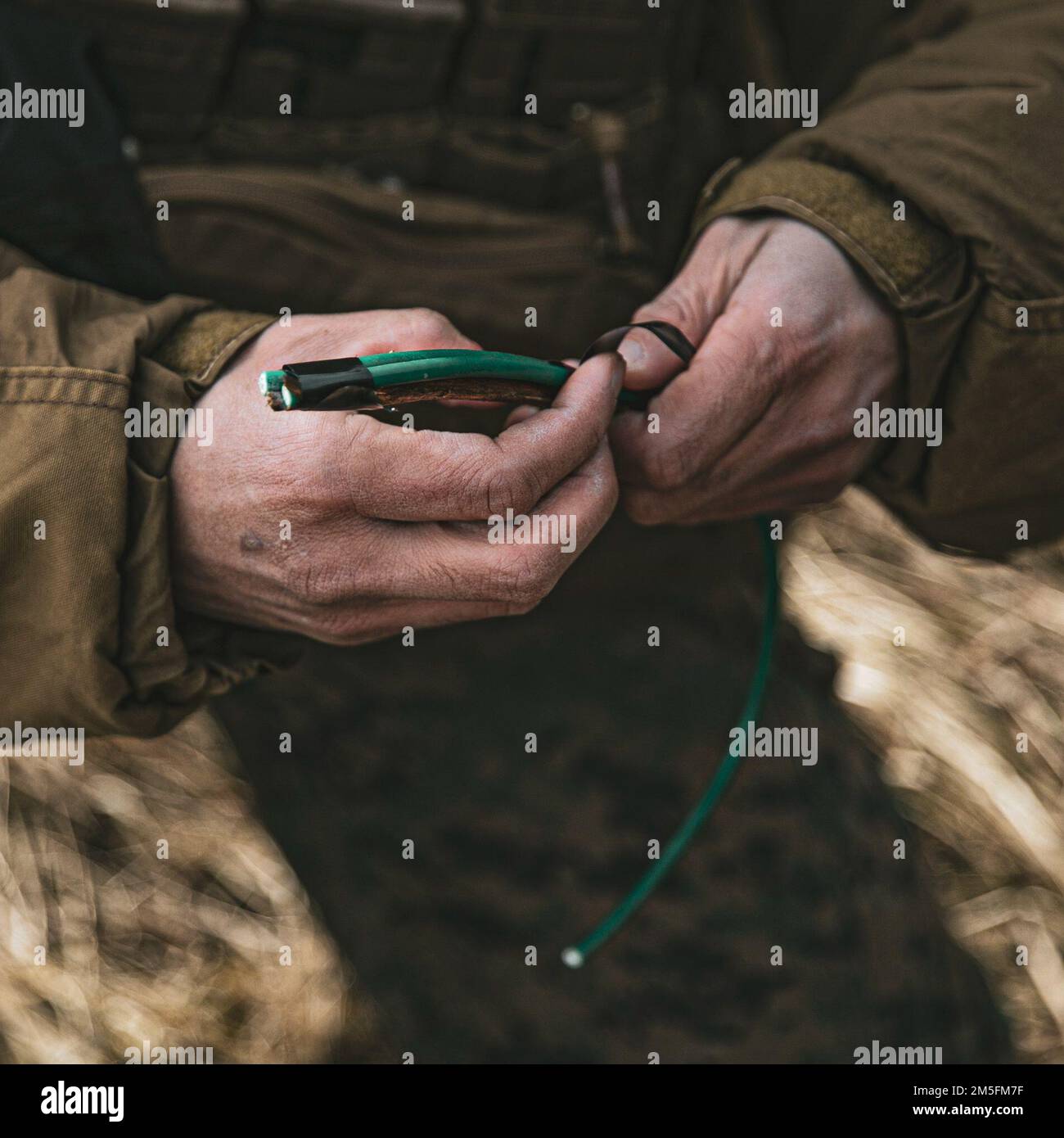 A U.S. Marine Corps Explosive Ordnance Disposal Technician, assigned to ...