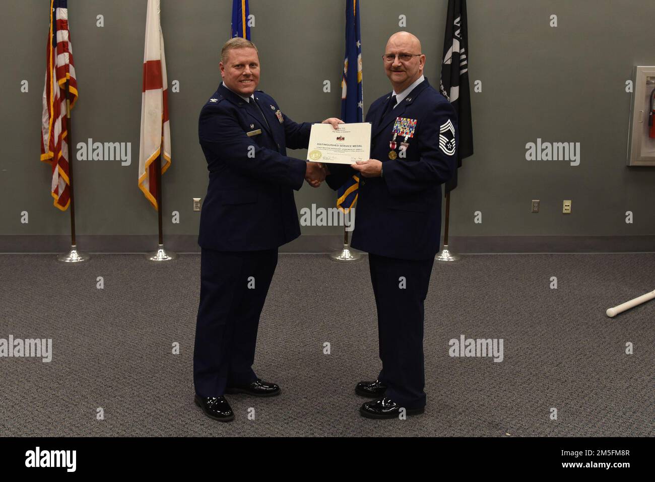 Members of the 117th Air Refueling Wing attend Chief Master Sgt. John ...