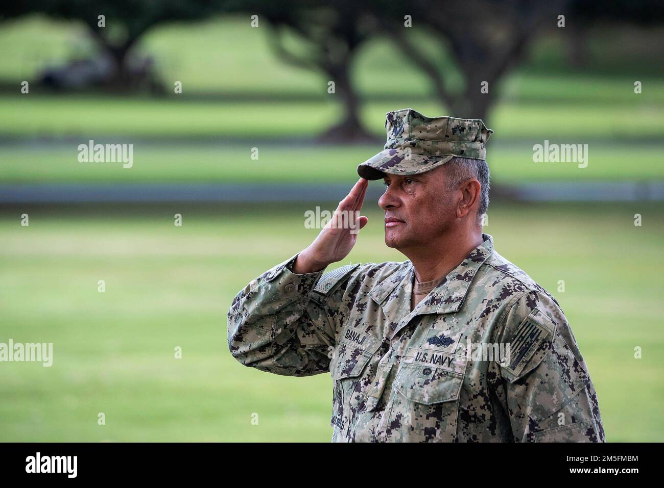 U.S. Navy Rear Adm. Darius Banaji, the deputy director for operations ...