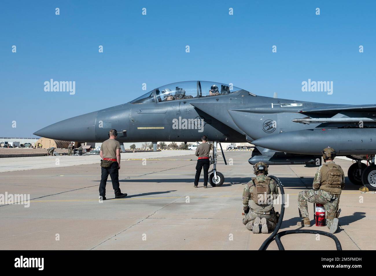 U.S. Air Force forward area refueling point (FARP) specialists assigned ...