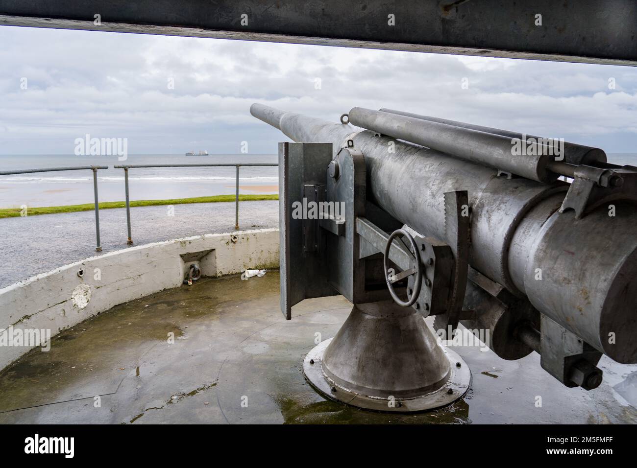 Replica WWII gun emplacement in Blyth, Northumberland restored as it ...