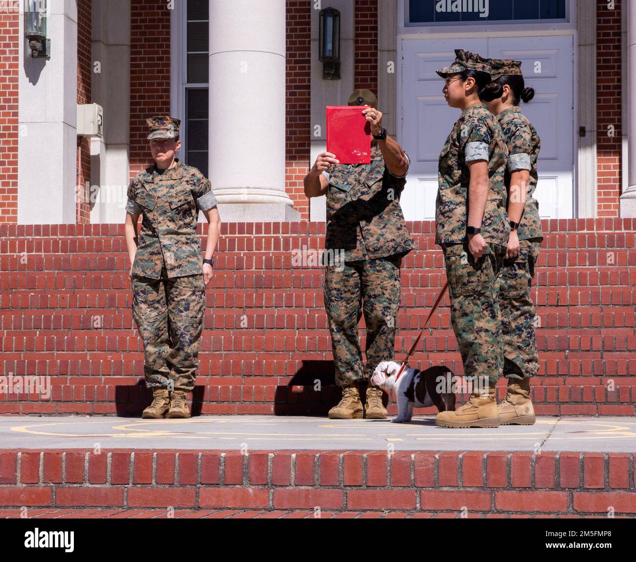 Brig. Gen. Julie L. Nethercot, Depot Commanding General, and Sgt. Maj ...
