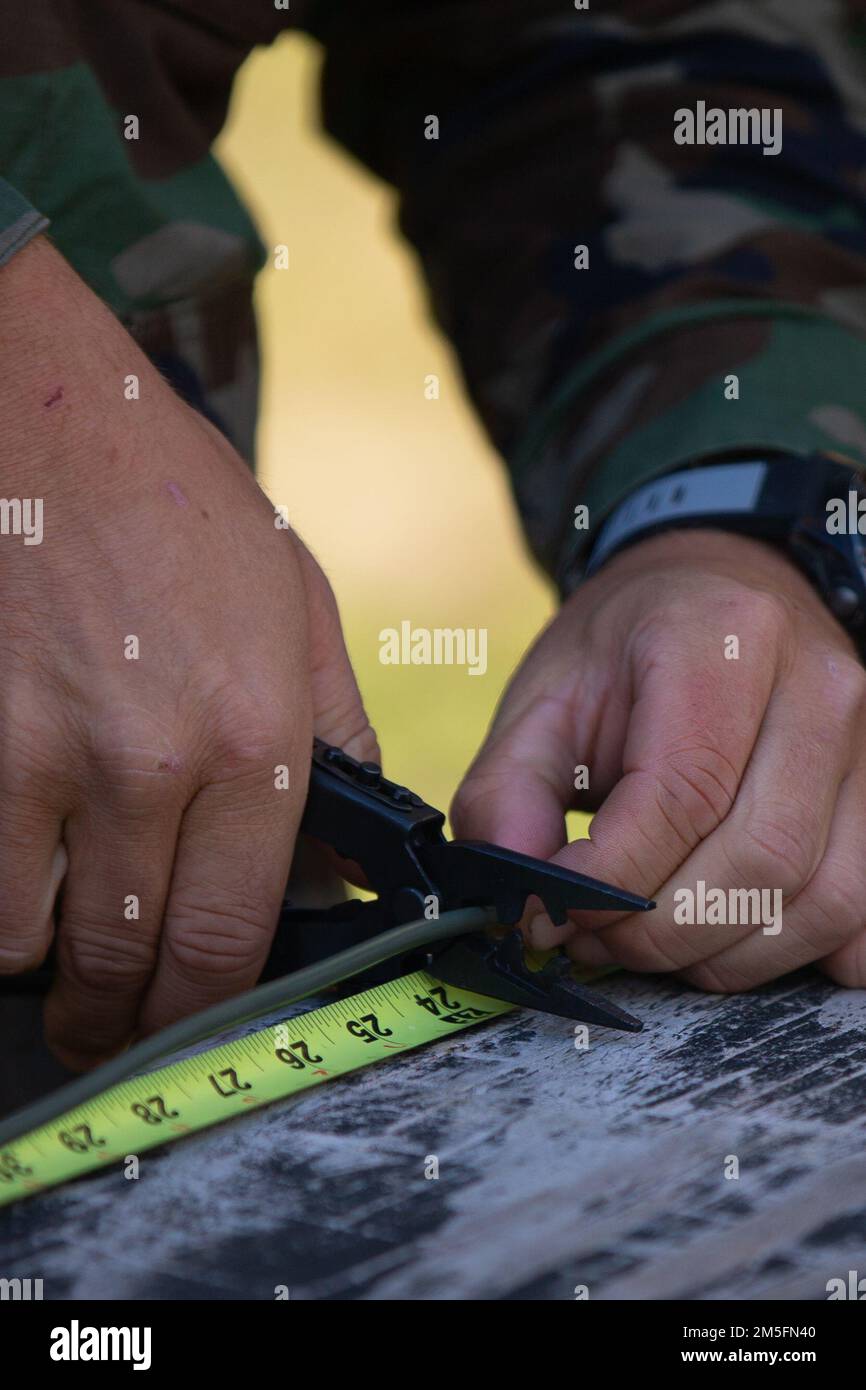 A Dutch Marine with Marine Squadron Carib, Netherlands Marine Corps ...