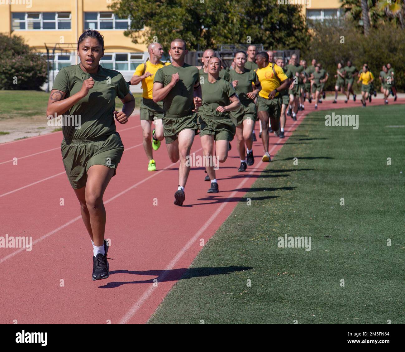U.S. Marine Corps recruits with Golf Company, 2nd Recruit Training ...