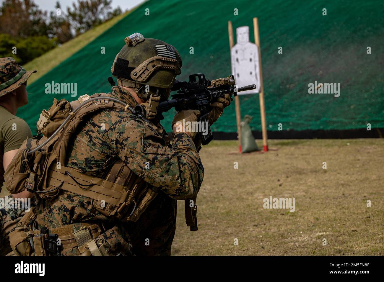 U.S. Marine Corps Capt. Justin Hoot, platoon commander with Force ...