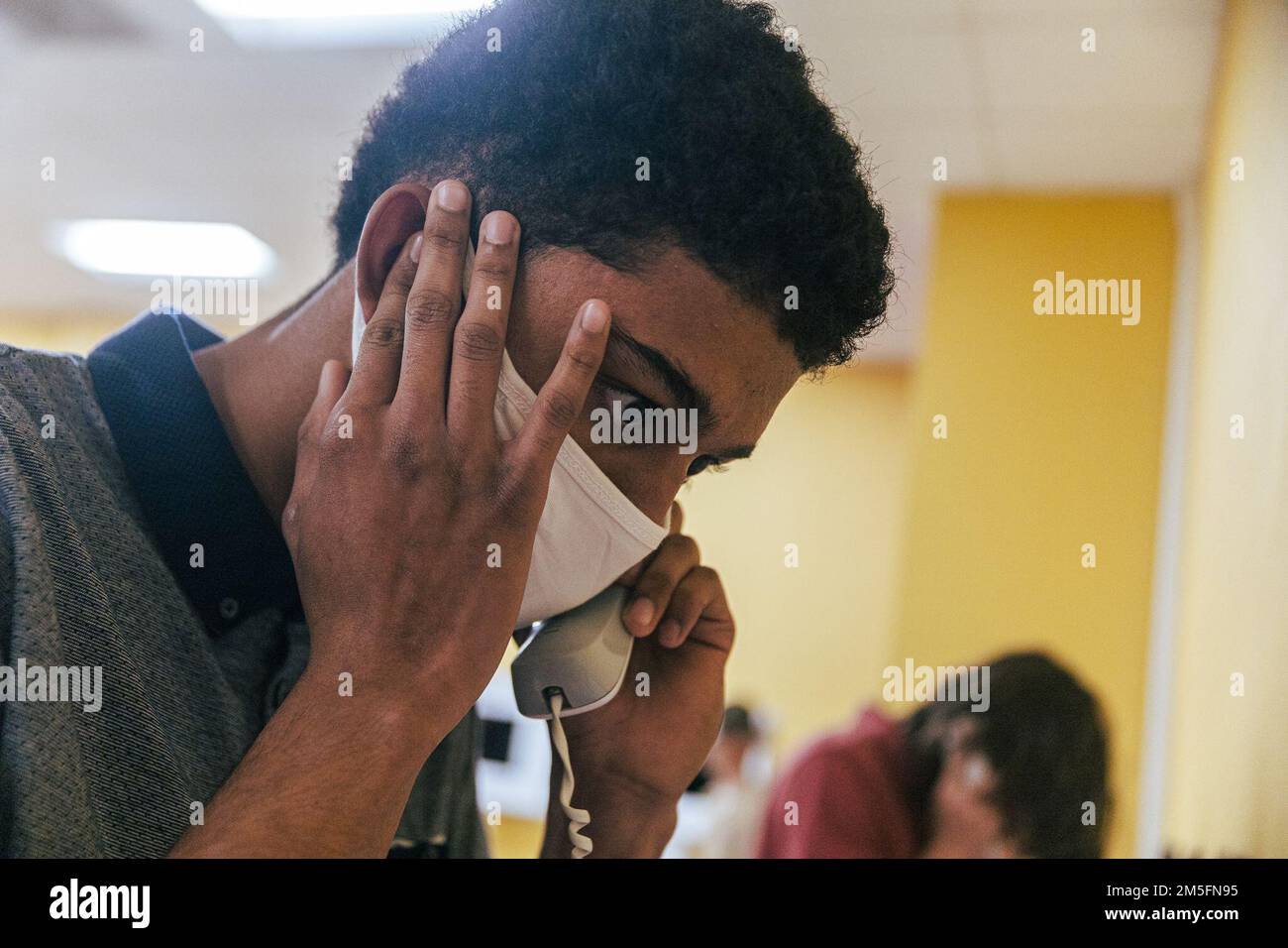 U.S. Marine Corps Recruit Troy Jackson, a recruit with Charlie Company ...