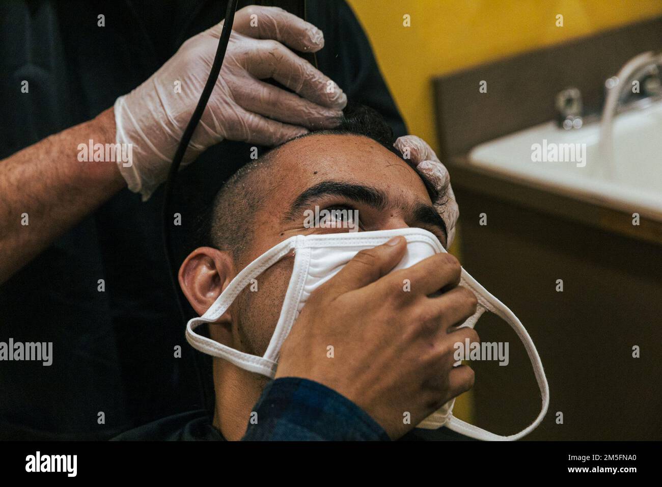 U.S. Marine Corps Recruit Isaiah Villegas, a recruit with Charlie ...