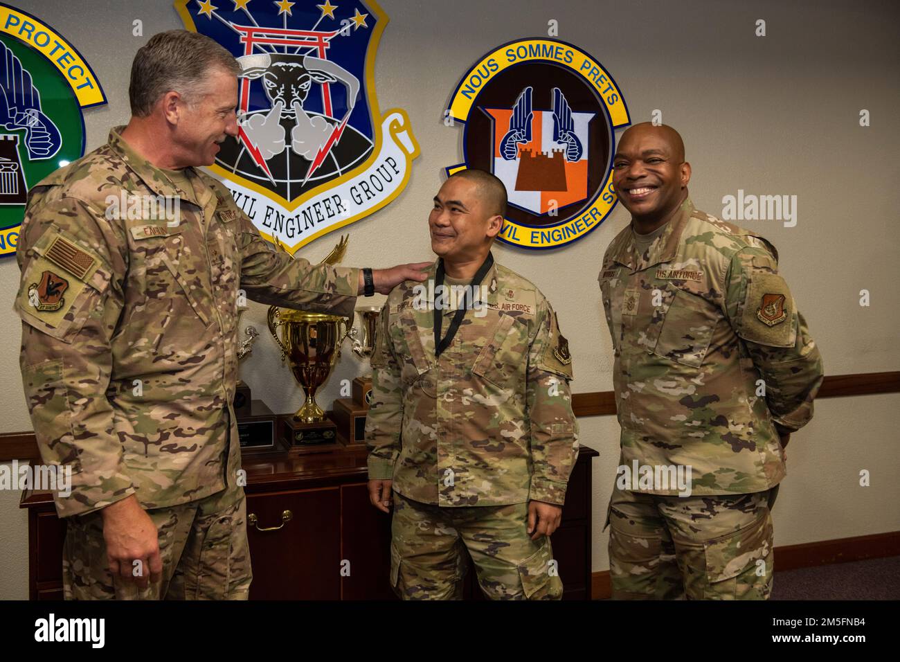 U.S. Air Force Brig. Gen. David Eaglin, 18th Wing commander ...