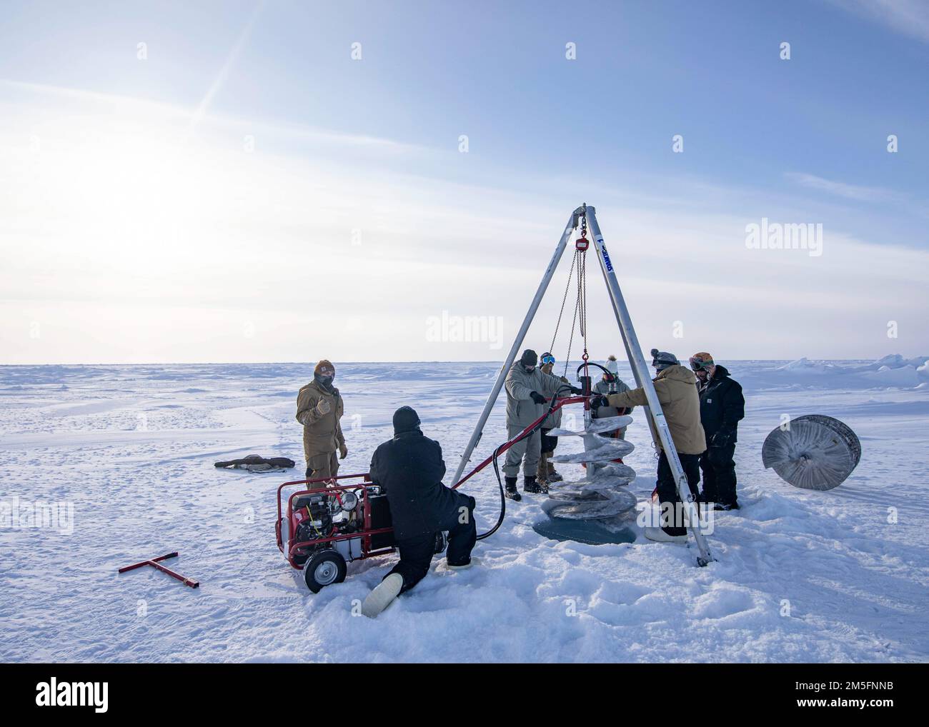 BEAUFORT SEA, Arctic Circle (March 14, 2022) – Members of Naval ...