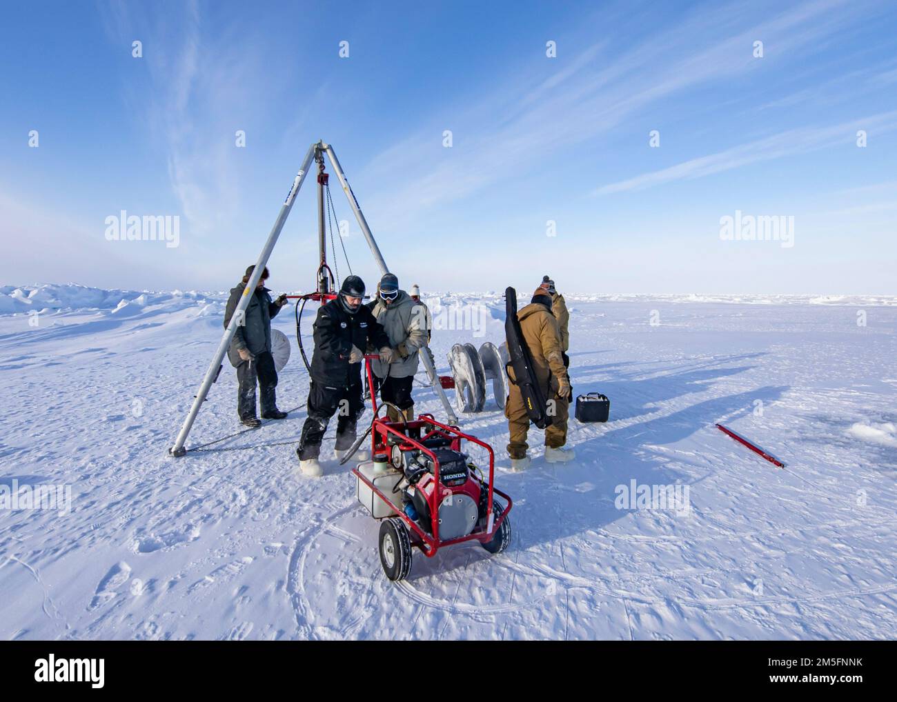 BEAUFORT SEA, Arctic Circle (March 14, 2022) – Members of Naval ...
