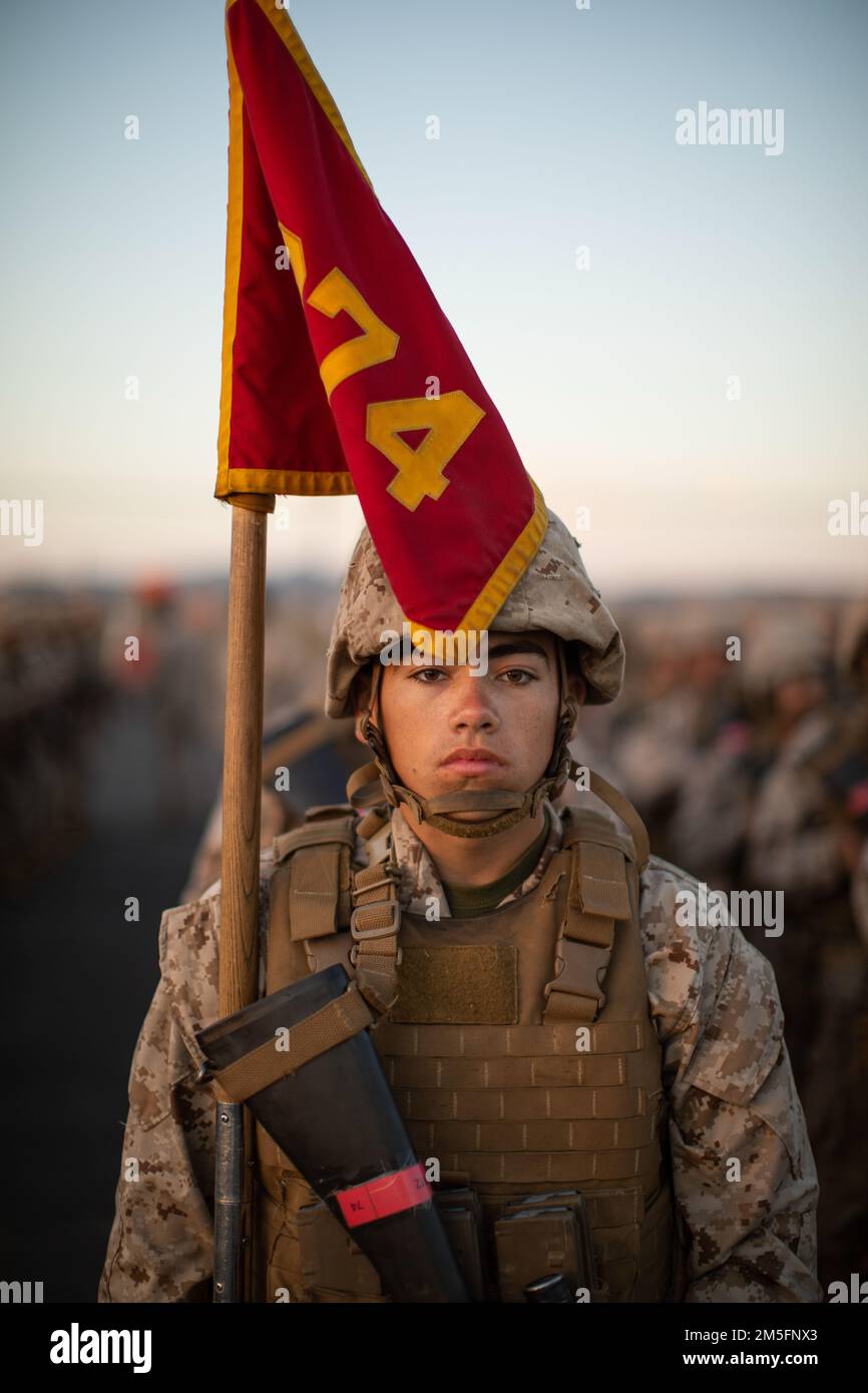 U.S. Marine Corps recruit Joshua Wurtz with Delta Company, 1st Recruit ...