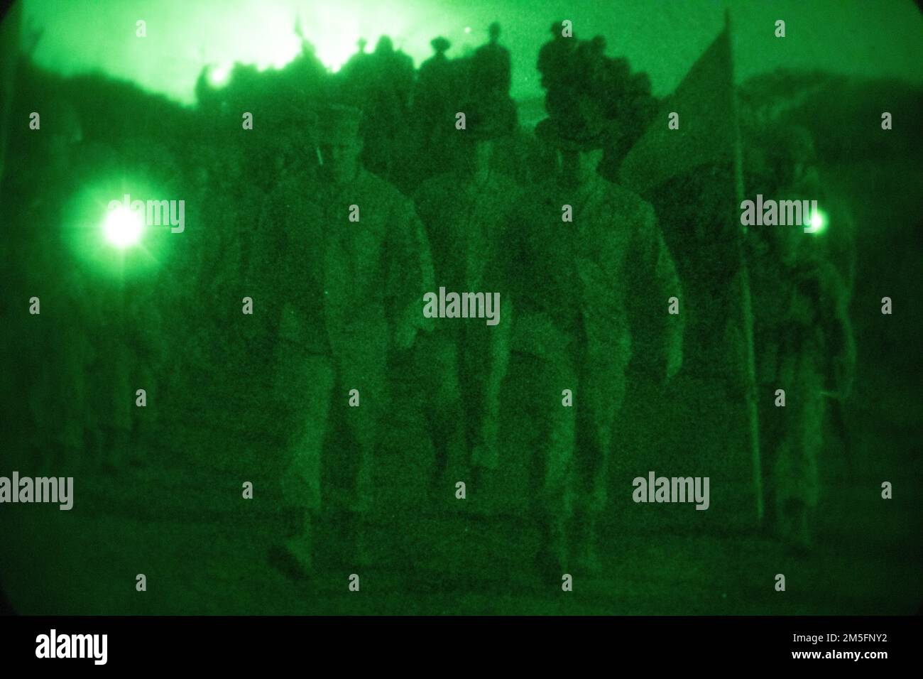 U.S. Marine Corps recruits and staff with Delta Company, 1st Recruit ...