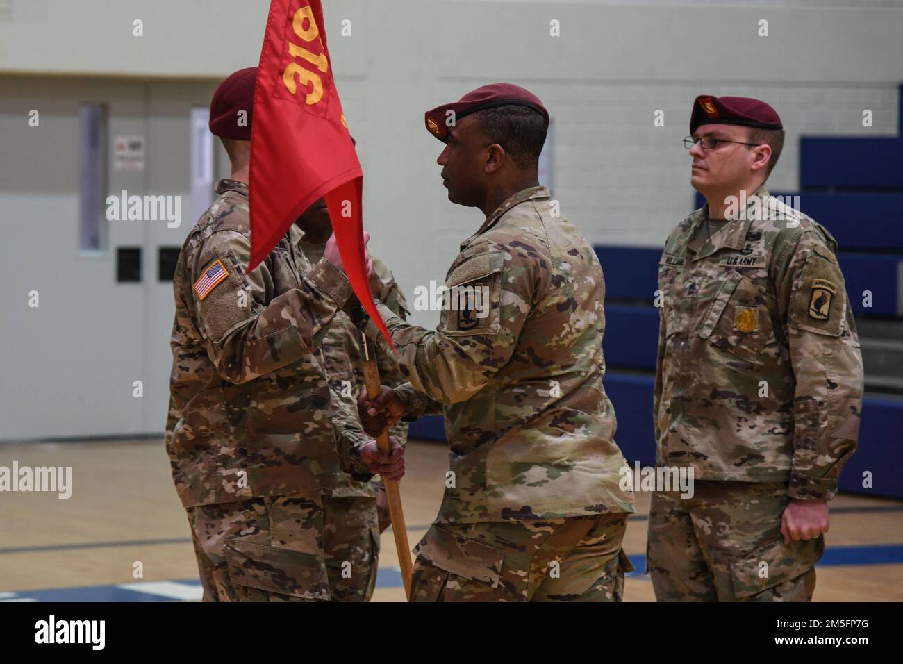 1st Sgt. Travis Stoddard, outgoing Headquarters Battery 1st Sgt ...