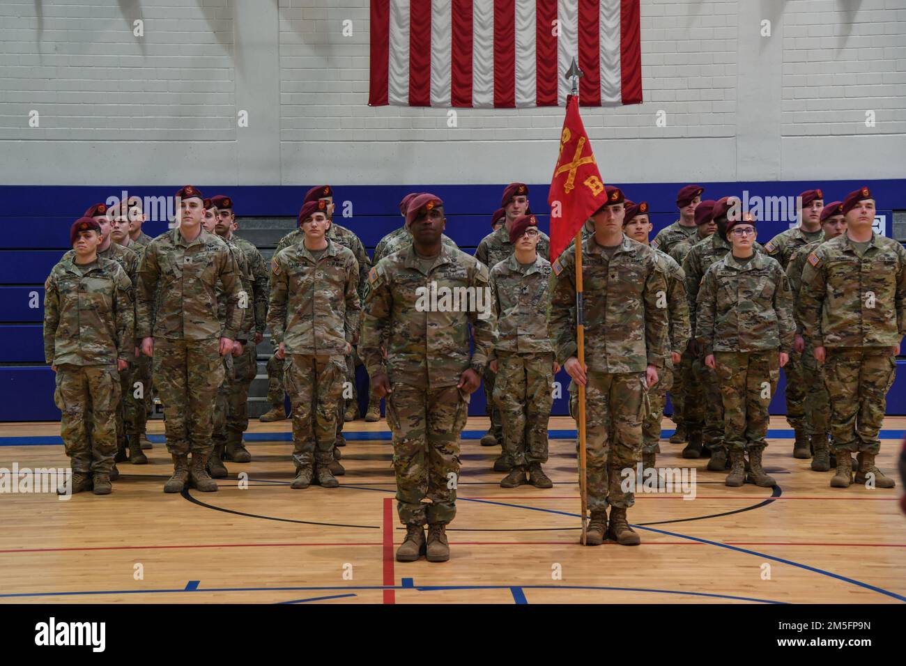 1st Sgt. Travis Stoddard, Bravo Battery 1st Sgt., takes charge of ...