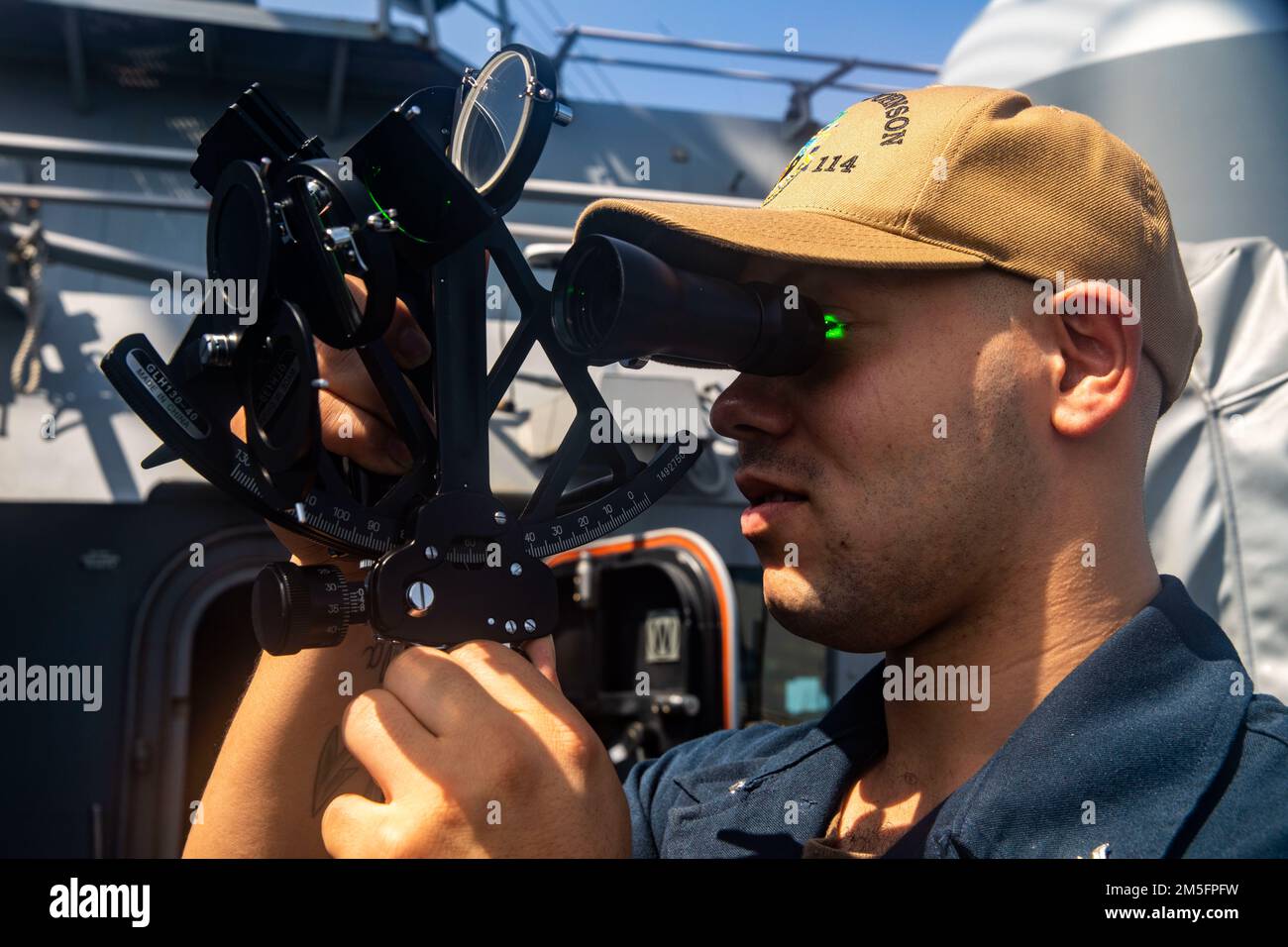 SOUTH CHINA SEA (March 14, 2022) Izaiah Irby, from Greenville, S.C ...