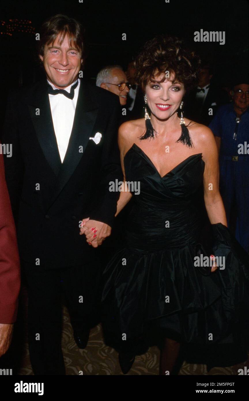 Joan Collins and Bill Wiggins at the 32nd Annual Thalians Ball Honoring ...