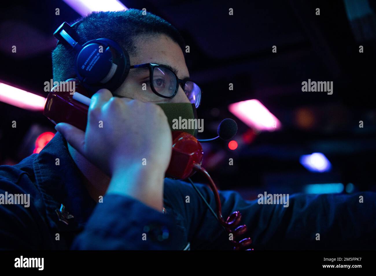 PACIFIC OCEAN (March 14, 2022) Operations Specialist 2nd Class Adrian ...