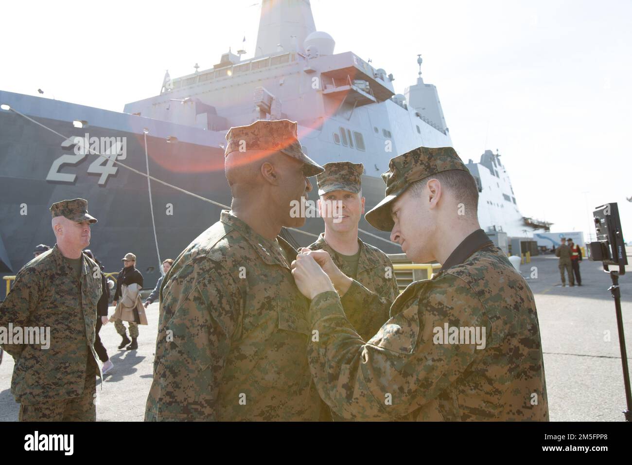 U.S. Marine Corps Lt. Gen. Michael E. Langley, the commanding general ...