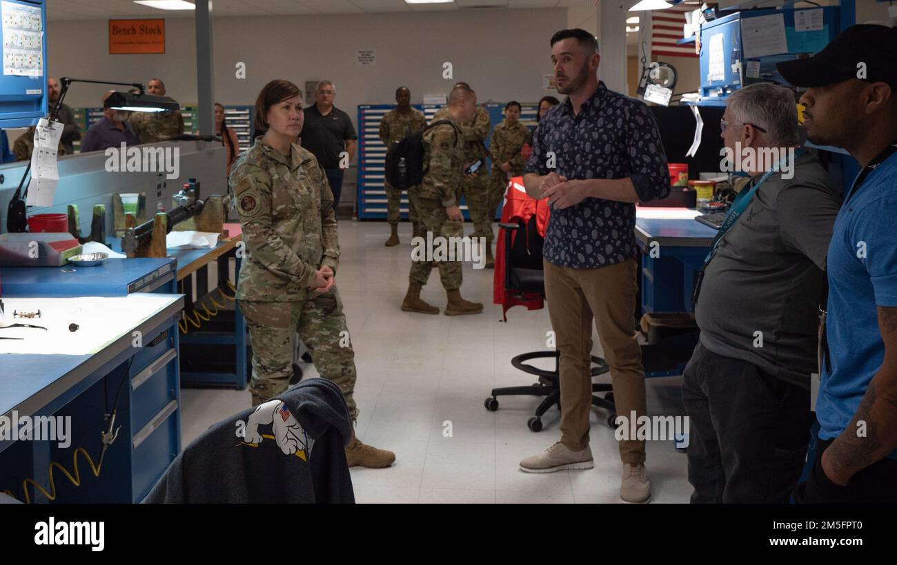 Kyle Broderick, 523rd Electronics Maintenance Squadron flight controls ...