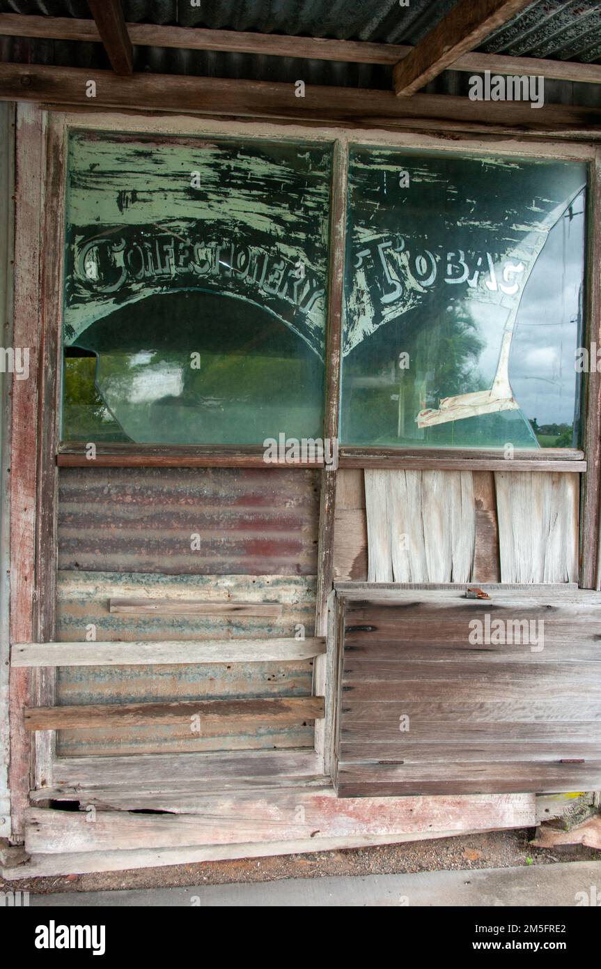 Old Building, Post Office, Trebonne, Queensland, Australia Stock Photo ...