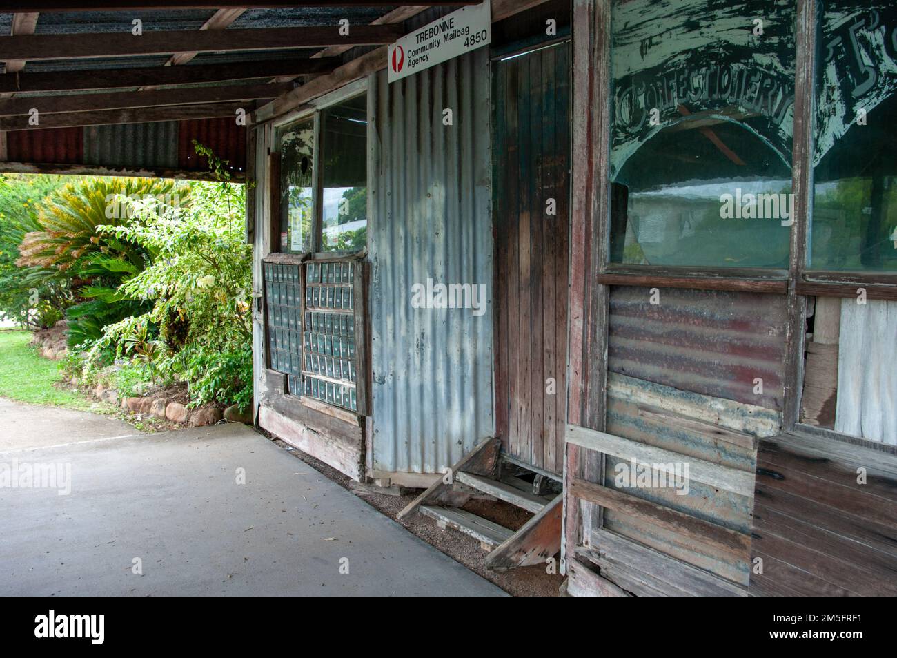 Old Building, Post Office, Trebonne, Queensland, Australia Stock Photo ...