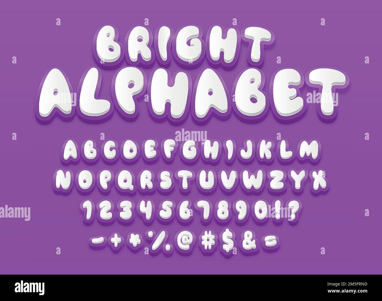 3d White Font Stock Vector Image And Art Alamy