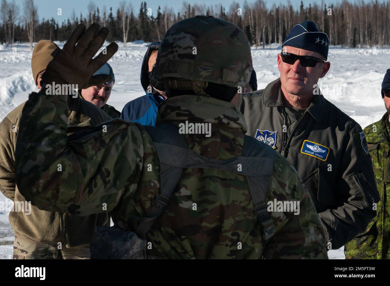 U.S. Air Force Lt. Gen. David A. Krumm, commander of Alaska North ...