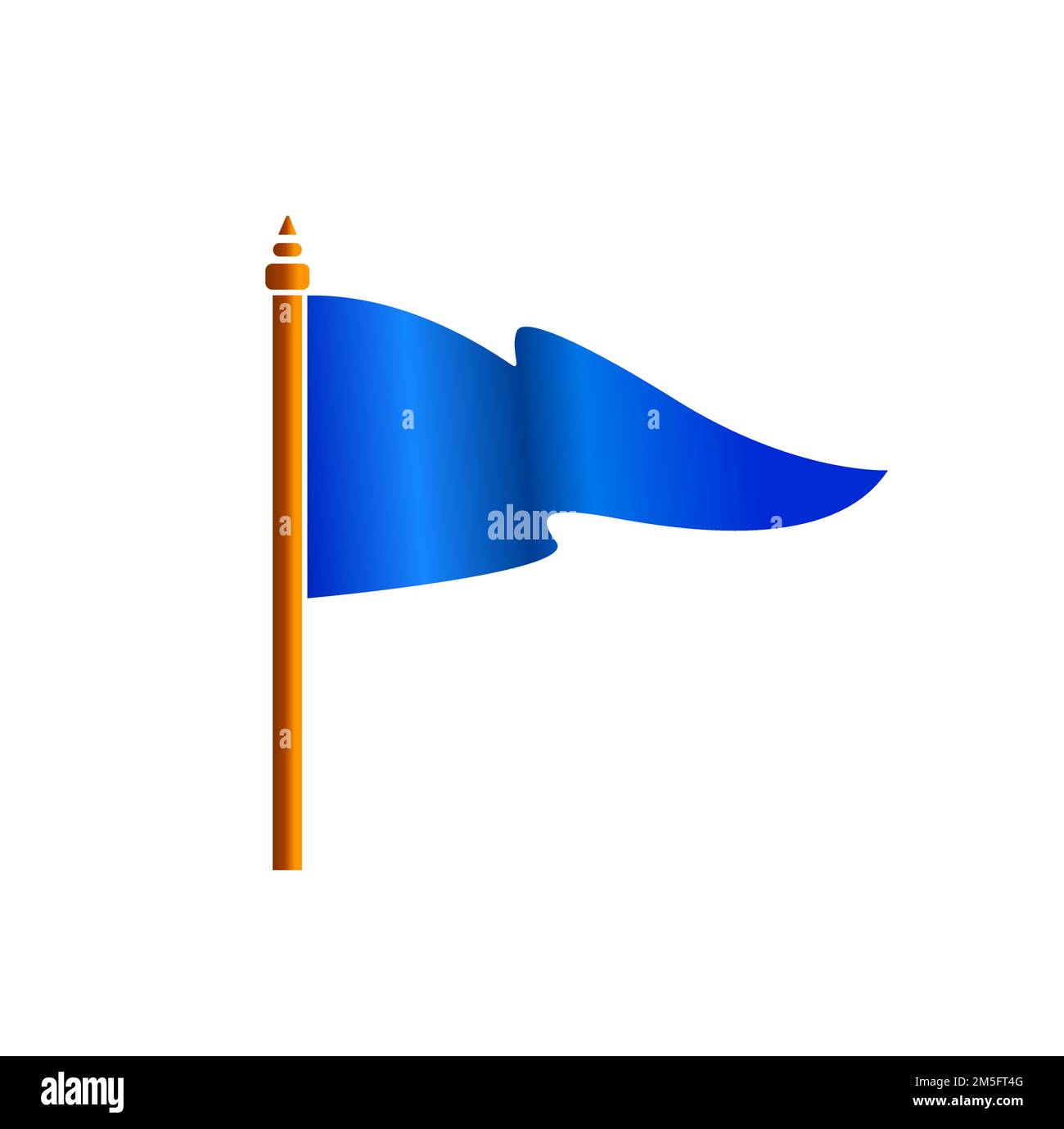 Blank white flag isolated Stock Vector Images - Alamy