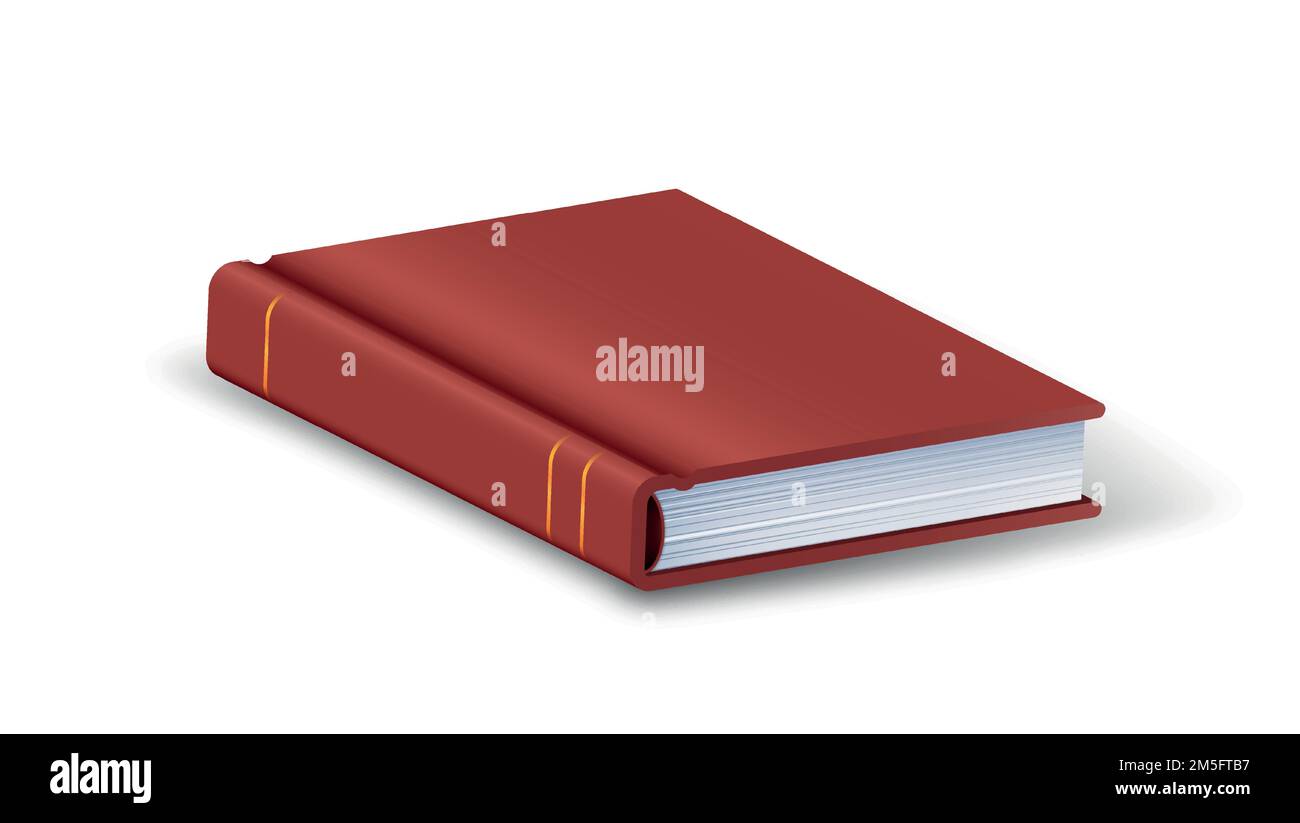 Realistic red book Stock Vector Image & Art - Alamy