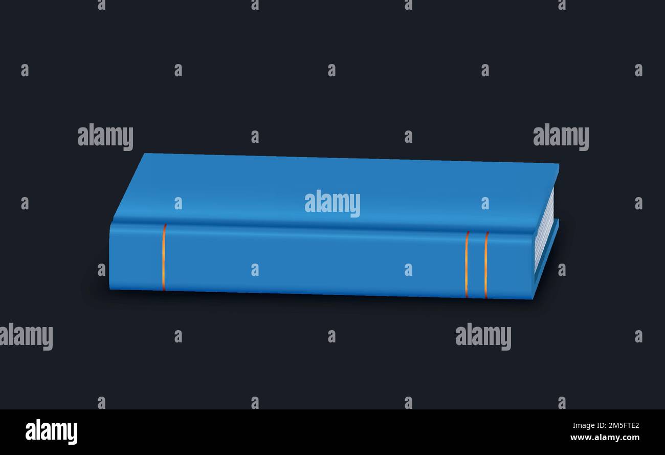 Realistic blue book Stock Vector Image & Art - Alamy