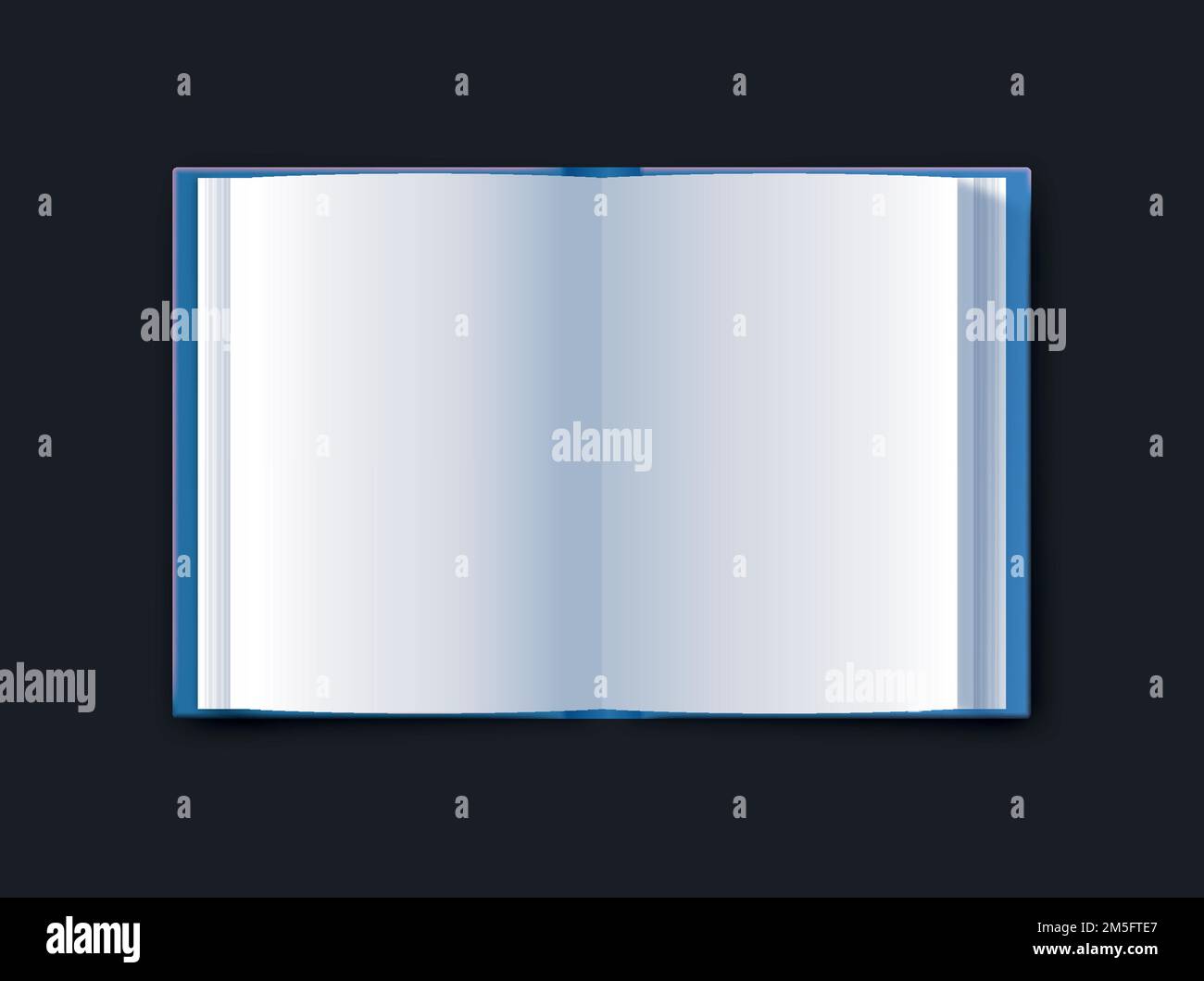 Realistic blue book Stock Vector Image & Art - Alamy