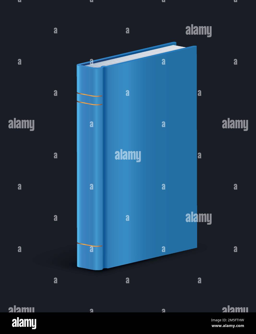 Realistic blue book Stock Vector Image & Art - Alamy