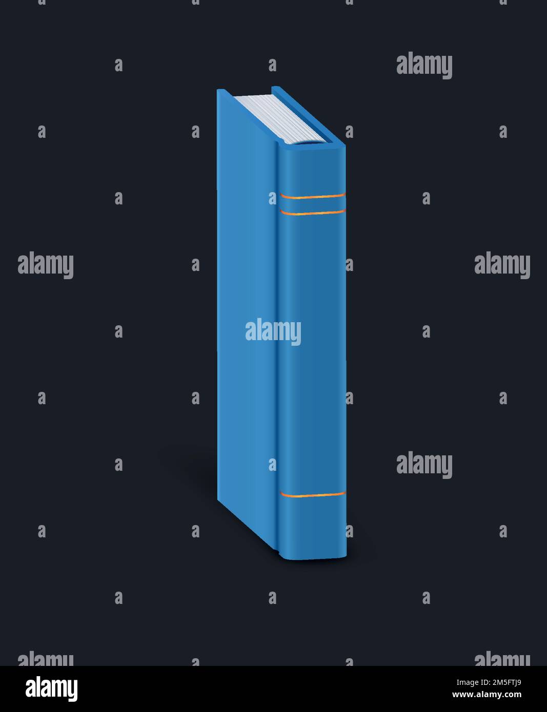 Realistic blue book Stock Vector Image & Art - Alamy