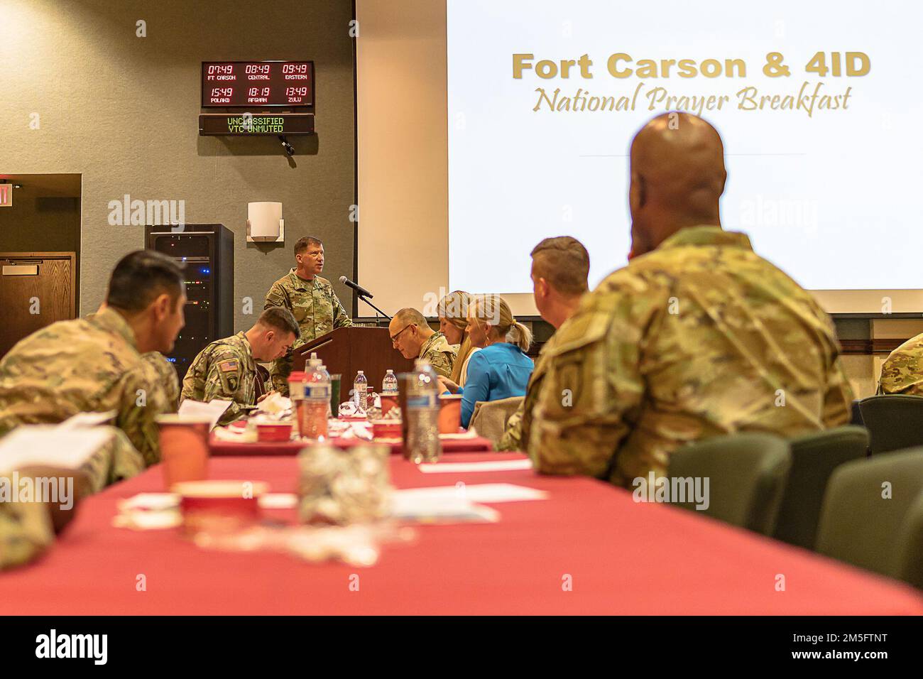 Maj. Gen. David Hodne, commanding general of the 4th Infantry Division ...