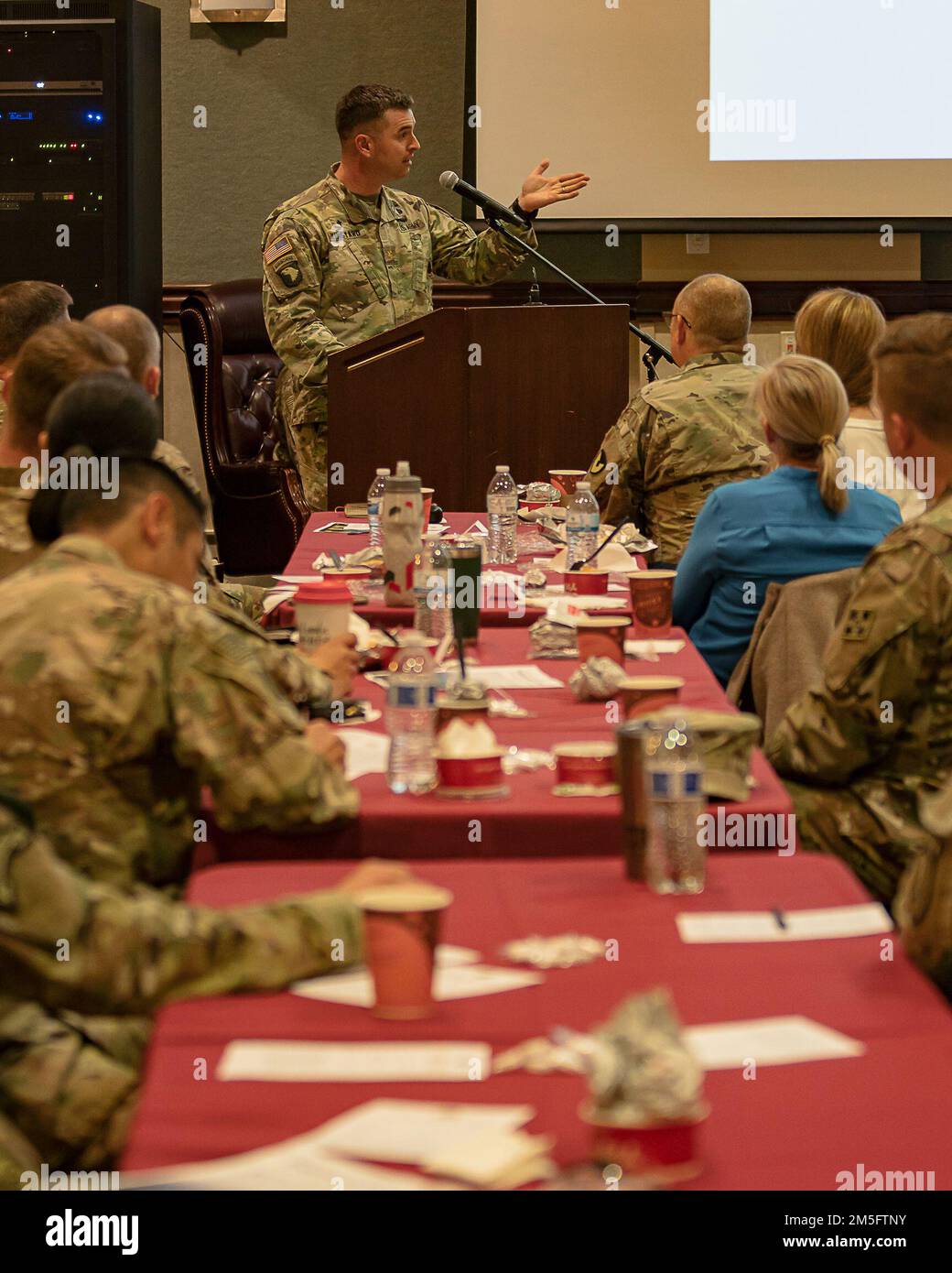 Chaplain (Maj.) Jared Vineyard, an ethics instructor and writer at the ...