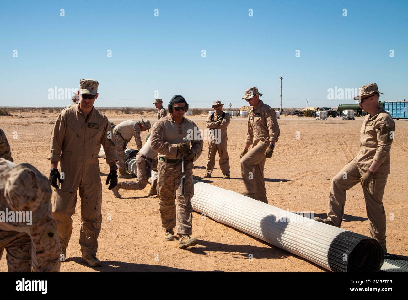 U.S. Marines with Marine Aviation Weapons and Tactics Squadron One ...