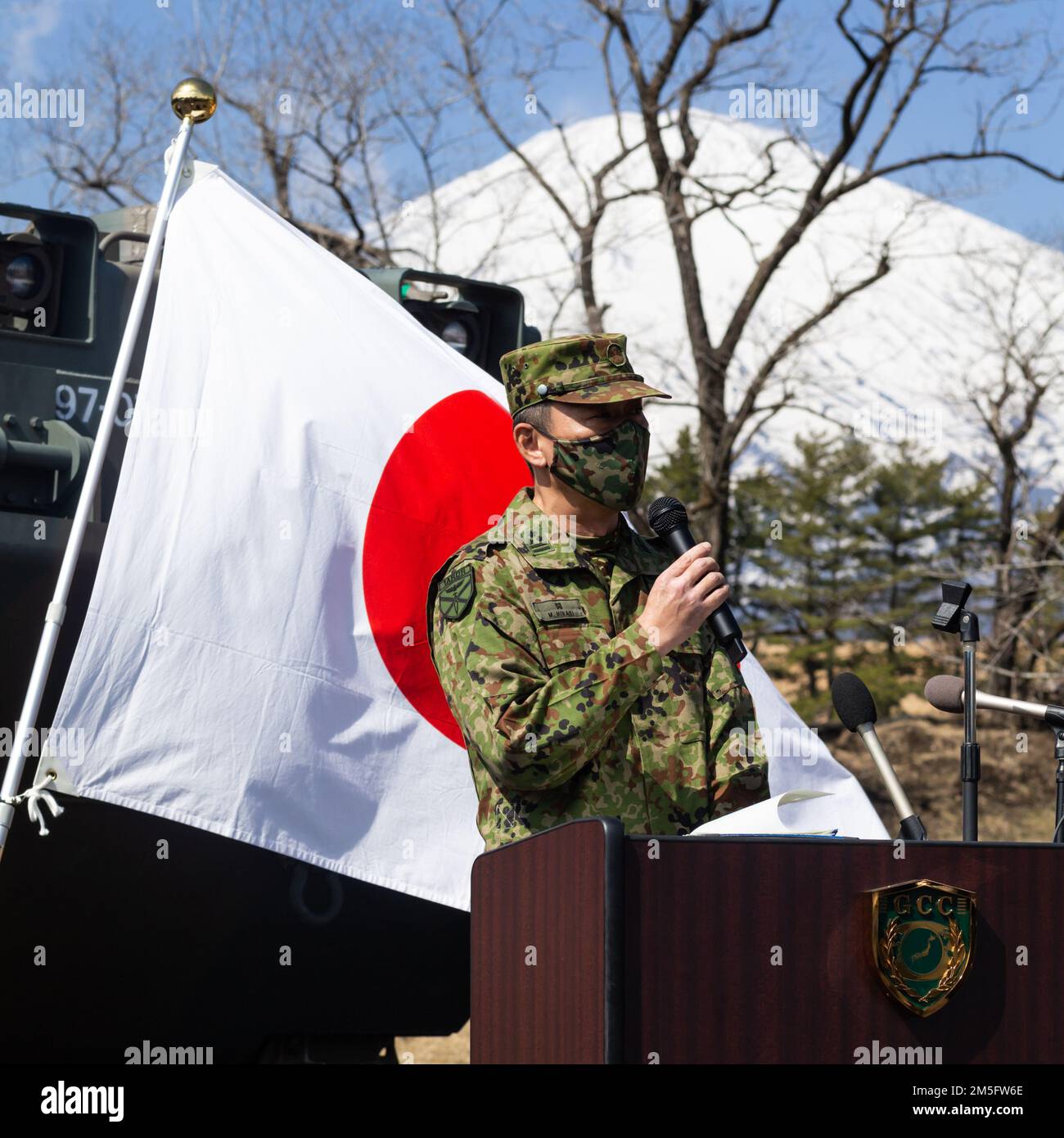 Japanese Ground Self-Defense Force (JGSDF) Col. Masashi Hiraki ...