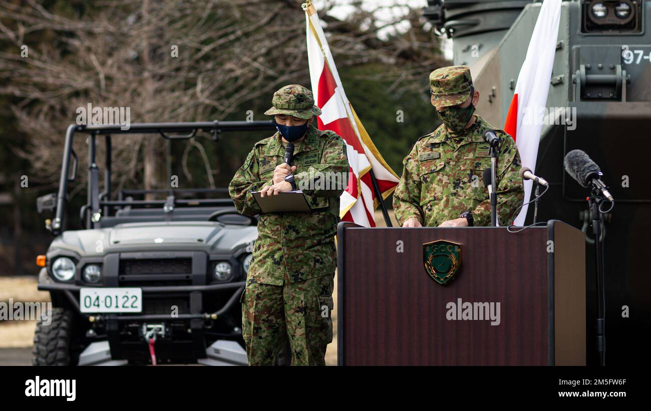 Japanese Ground Self-Defense Force (JGSDF) Col. Masashi Hiraki ...
