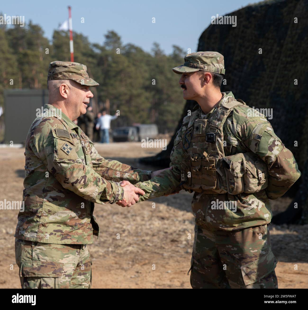 Col. Brian McCarthy (left), commander of 1st Armored Brigade Combat ...