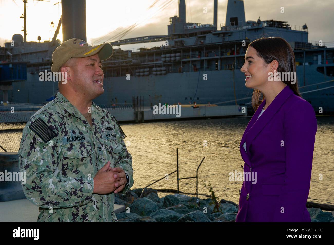 BRISBANE, Australia (March 15, 2022) – Capt. Al Alarcon, commanding ...