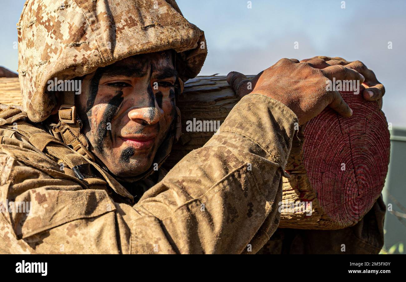 A U.S. Marine Corps recruit with India Company, 3rd Recruit Training ...