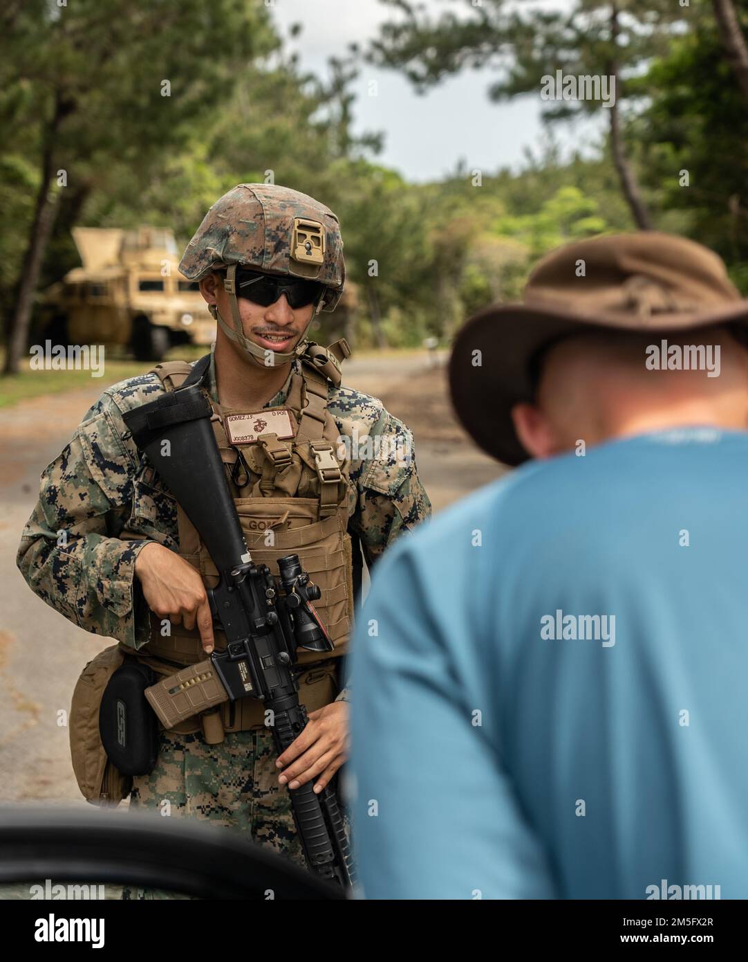 U.S. Marine Corps Lance Cpl. Jose Gomez, a motor transport operator ...